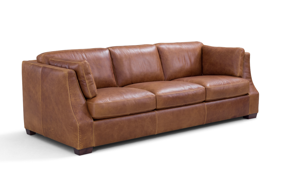 Macario Leather Sofa – Decorium